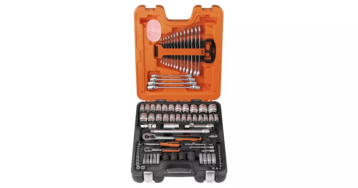 Zestaw nasadek 1/4" i 1/2", klucze płasko-oczkowe, 94 szt. BAHCO S87+7